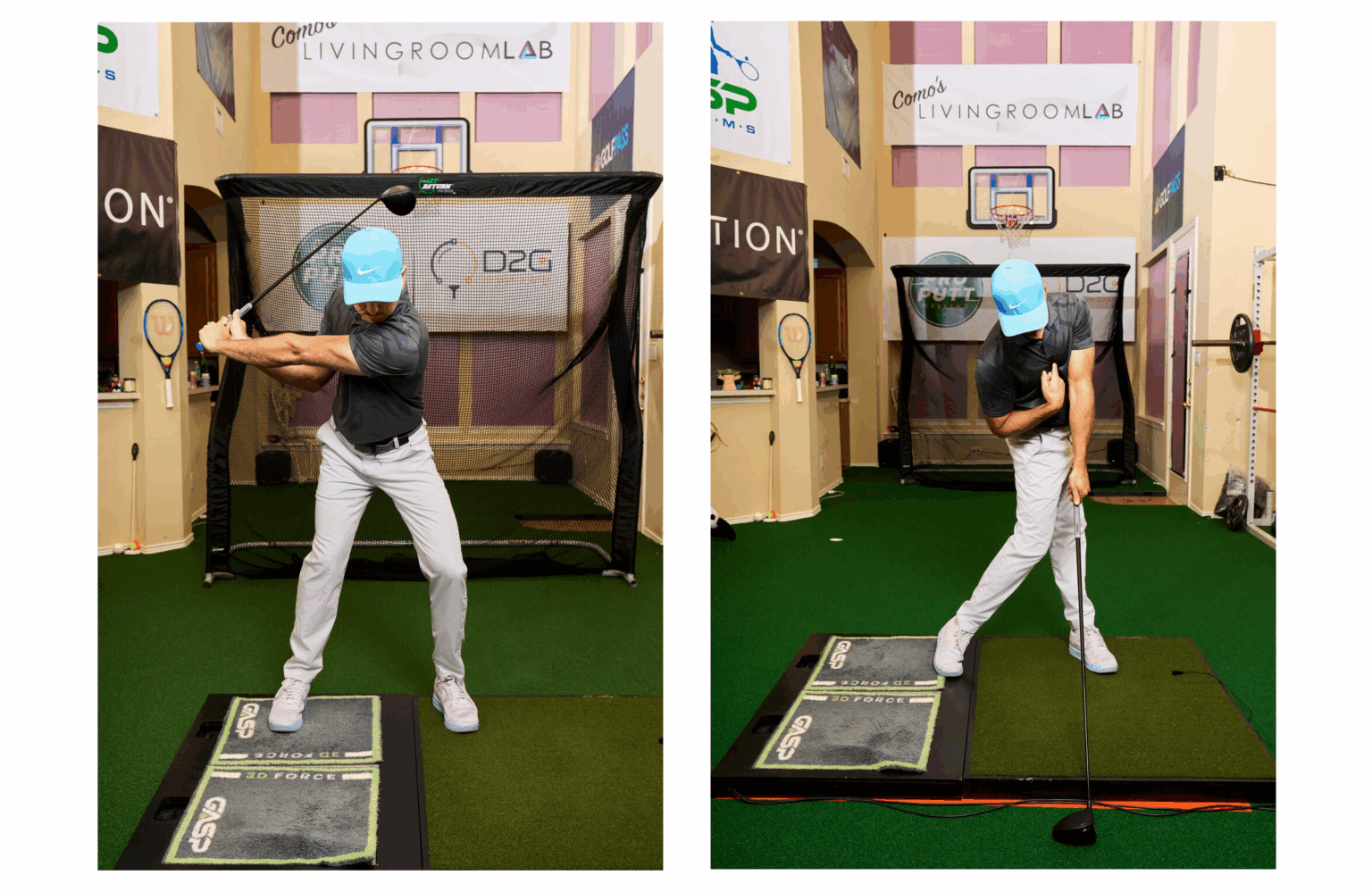 Chris Como's Home Biomechanics Lab for Analyzing Golf Swings